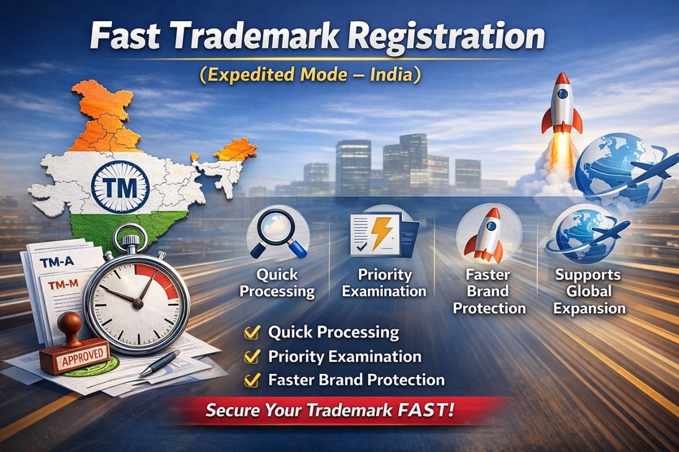 Fast Trademark Registration in India – Expedited Mode